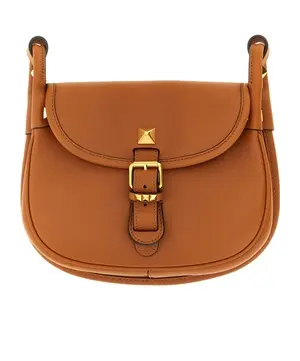 Valentino Garavani Flaneuse One Stud Small Shoulder Bag - Brown