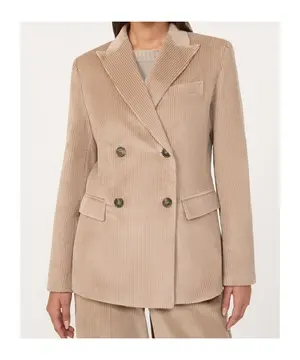 Max Mara Katanga Double-breasted Corduroy Jacket - Sand-colored