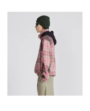 Dior Plaid Jacquard Jacket With Hood