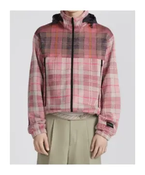 Dior Plaid Jacquard Jacket With Hood