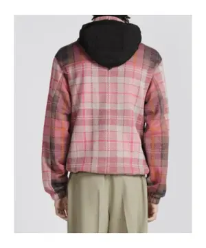 Dior Plaid Jacquard Jacket With Hood