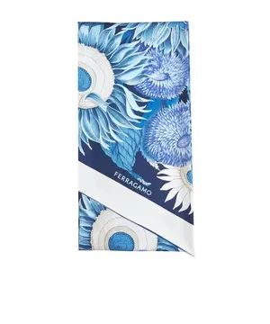 FERRAGAMO Pattern Scarf - Blue