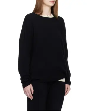 LISA YANG Mila Crewneck Knitwear - Black