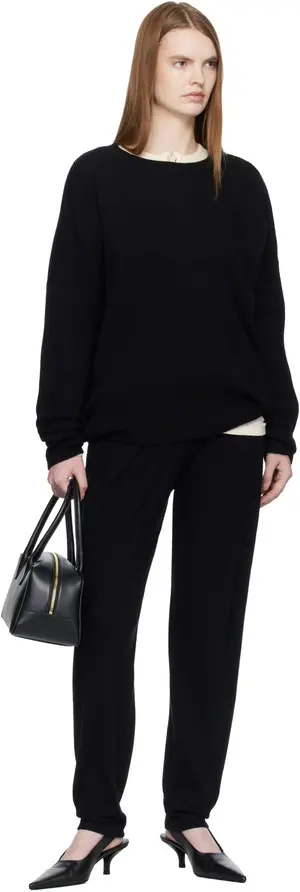 LISA YANG Mila Crewneck Knitwear - Black