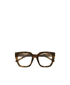 Saint Laurent Square Frame Eyeglasses - Brown