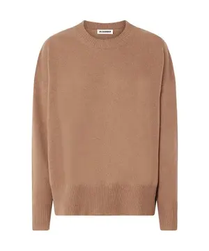 JIL SANDER Cashmere Sweater With Drop Shoulder And Side Slits