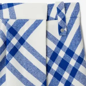 Burberry Checked Pleated Mini Skirt