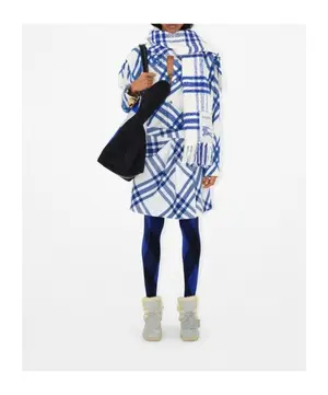 Burberry Checked Pleated Mini Skirt - White