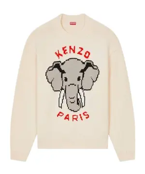 Kenzo Elephant Embroidered Jumper