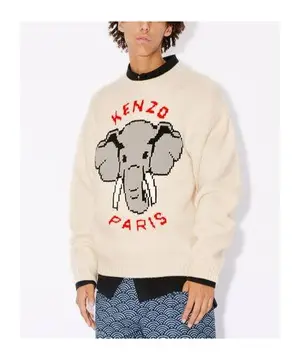 Kenzo Elephant Embroidered Jumper