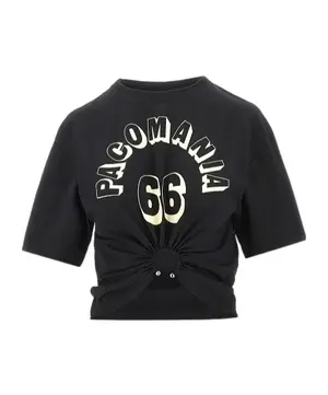 Rabanne Printed T-shirt - Black