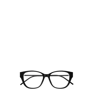 Saint Laurent Oval Frame Eyeglasses - Black