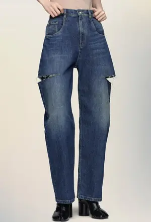 MAISON MARGIELA Cut-out Denim Jeans - No