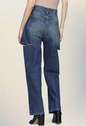 MAISON MARGIELA Cut-out Denim Jeans - No