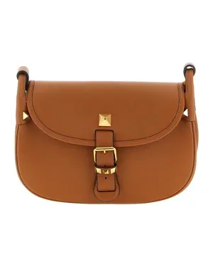 Valentino Garavani One Stud Flaneuse Small Shoulder Bag - Brown