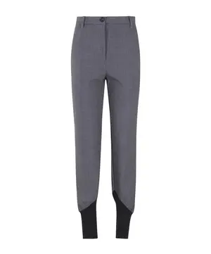 Pinko Panelled Straight-leg Trousers With Jogger Cuffs