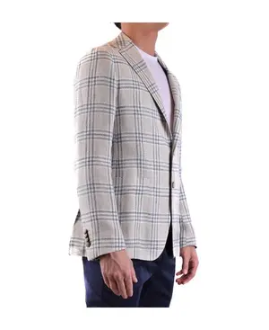Tagliatore Check-print Single-breasted Blazer - Gray