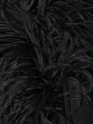 16Arlington Feather-trimmed Twill Suit Jacket