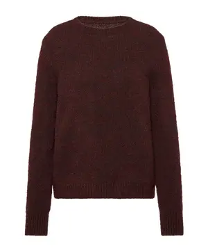 MAISON MARGIELA Crewneck Knit Top With Ribbed Details And Four-stitch Back