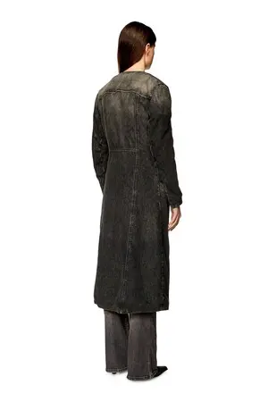 DIESEL® Denim Round Collar Coat