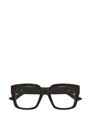 Bottega Veneta Square Frame Eyeglasses - Black