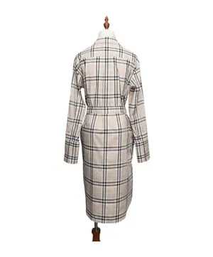 Burberry Check Stretch Cotton Shirt Dress