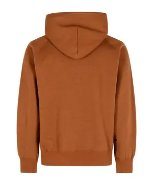 Sacai X Carhartt Wip Logo Patch Drawstring Hoodie - Brown