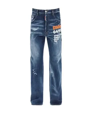 Dsquared2 64/95 Dean & Caten Bros D2" Logo Detail Jeans
