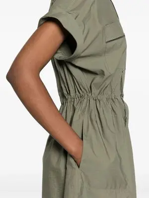Brunello Cucinelli Monile Detailed Short Sleeved Midi Dress