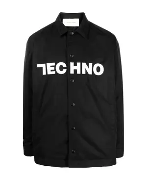 1017 Alyx 9sm Long-sleeved Shirt Jacket With Graphic Print