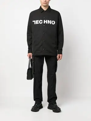 1017 Alyx 9sm Long-sleeved Shirt Jacket With Graphic Print