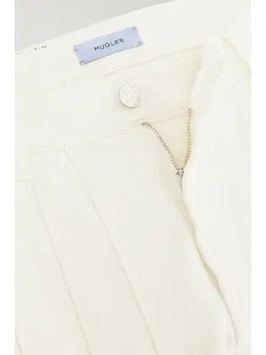MUGLER Patchwork Straight-leg Jeans