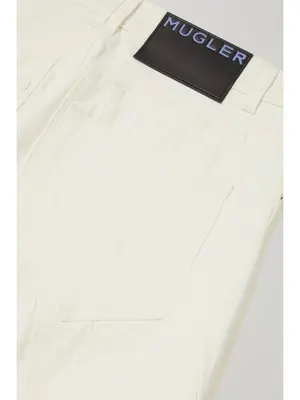 MUGLER Patchwork Straight-leg Jeans