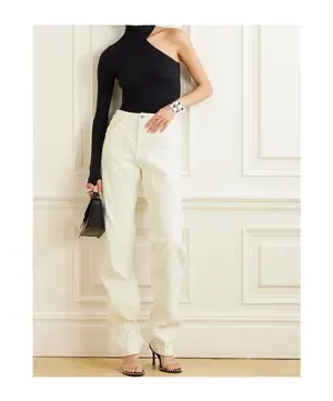 MUGLER Patchwork Straight-leg Jeans