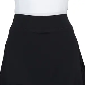 J. Lindeberg Logo Detail Skirt With Slits - Black