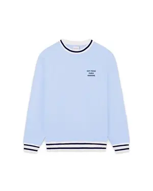 Drole De Monsieur Drôle De Sweatshirt Slogan Sport Sweatshirt - Blue