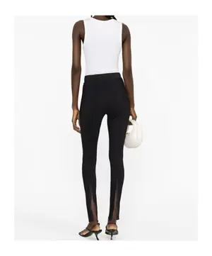 Wardrobe.NYC High Waisted Back Slit Casual Pants