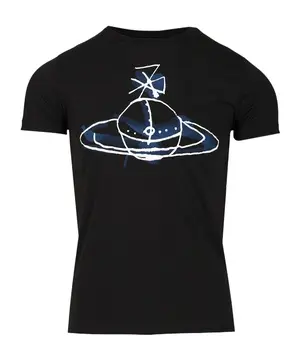 VIVIENNE WESTWOOD Drawn Orb T-shirt - Black