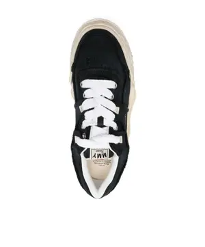 Mihara Yasuhiro Parker Embroidered Low-top Sneakers - Black