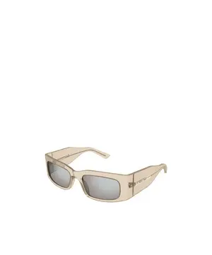 Balenciaga Rectangular Frame Sunglasses - Ivory