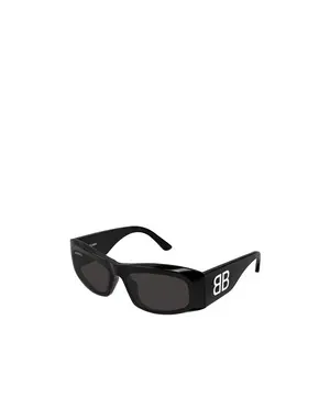 Balenciaga Rectangle-frame Sunglasses - Black