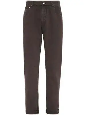 Brunello Cucinelli Garment-dyed Jeans - Brown