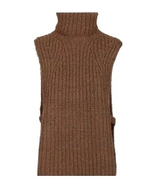 Isabel Marant Étoile Isabel Marant Ribbed Turtleneck Vest Brown