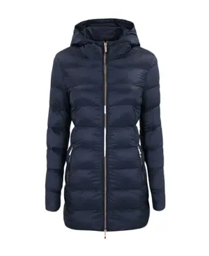 EA7 Logo Hooded Down Jacket - No