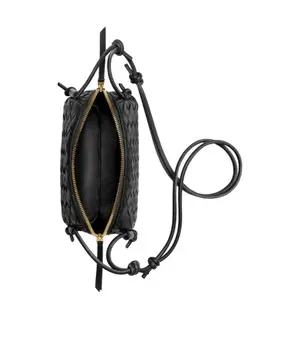 Bottega Veneta Intrecciato Crossbody Bag - Black