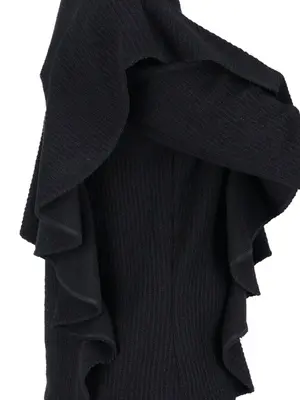 Chloé Ruffled Turtleneck Wool Sweater