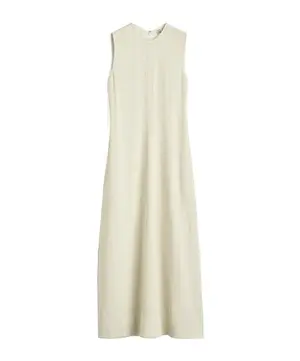 TOTEME Crewneck Sleeveless Maxi Dress With Striped Pattern