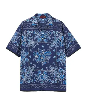 Gucci Printed Poplin Bowling Shirt