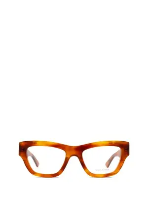 Bottega Veneta Rectangular Frame Eyeglasses - Orange