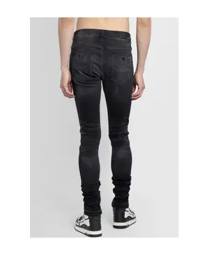 Amiri Distressed Skinny Jeans - Black